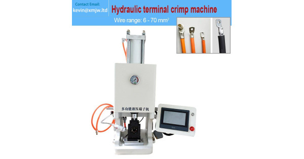 Multi-Function PLC touch screen Hydraulic Cable Lugs Crimping Machine 7 ...